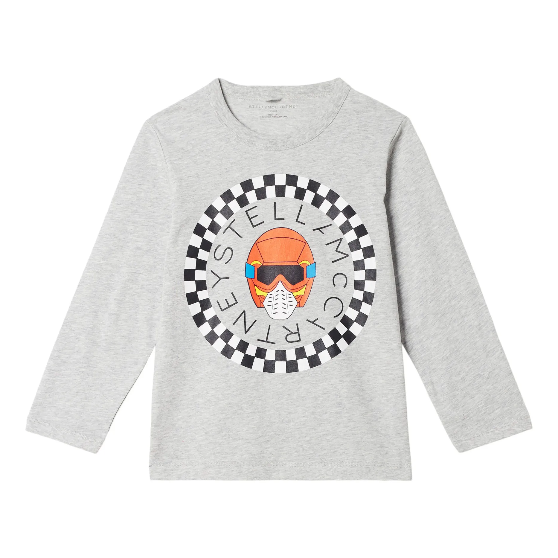 Stella McCartney Kids - Organic Cotton Helmet Logo T-Shirt - Grey ...