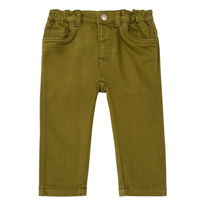 Bonpoint - Cookie Denim Jeans - Khaki | Smallable