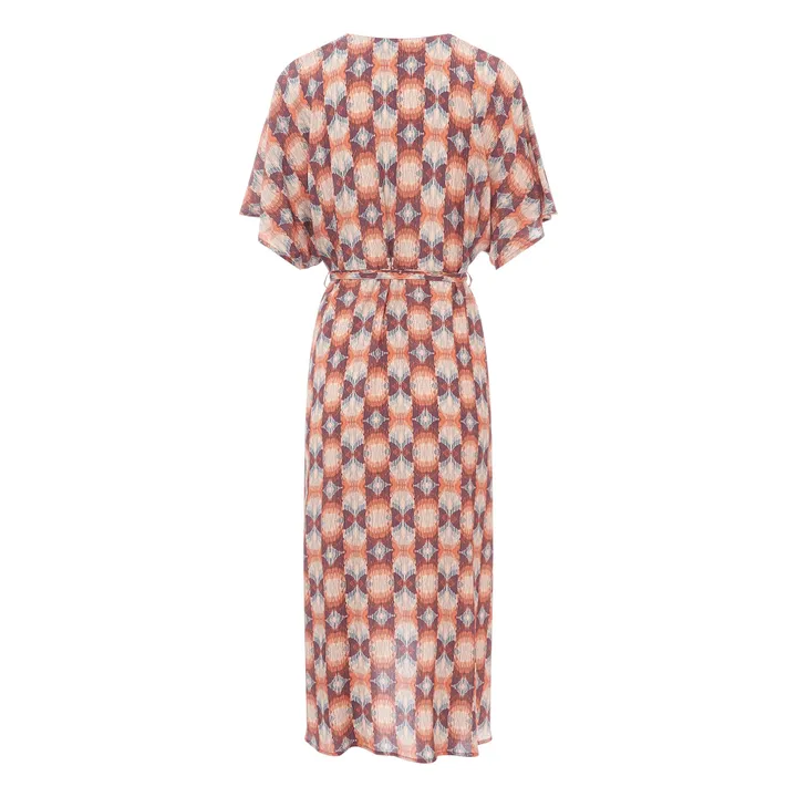 Alma Deia - Robe Mi-Longue Drapée - Isis - Rouille | Smallable