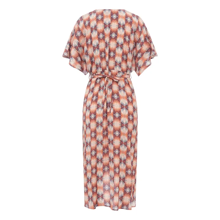 Alma Deia - Robe Mi-Longue Drapée - Isis - Rouille | Smallable