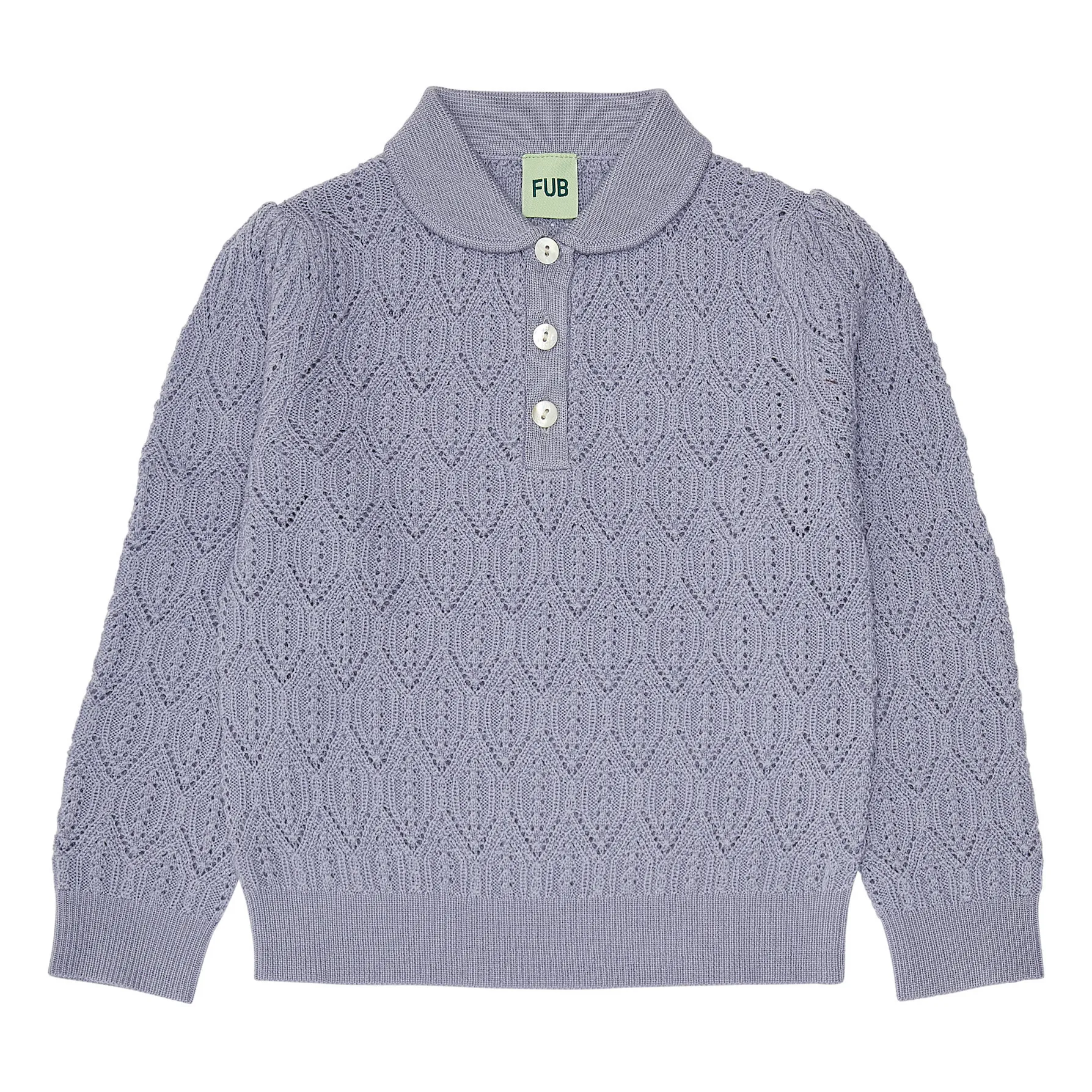 FUB - Merino Wool Peter Pan Collar Jumper - Lavender | Smallable