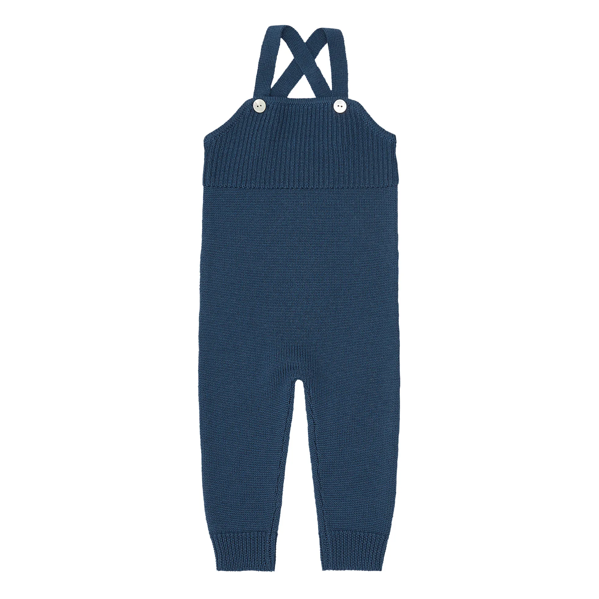 FUB - Merino Wool Overalls - Blue | Smallable
