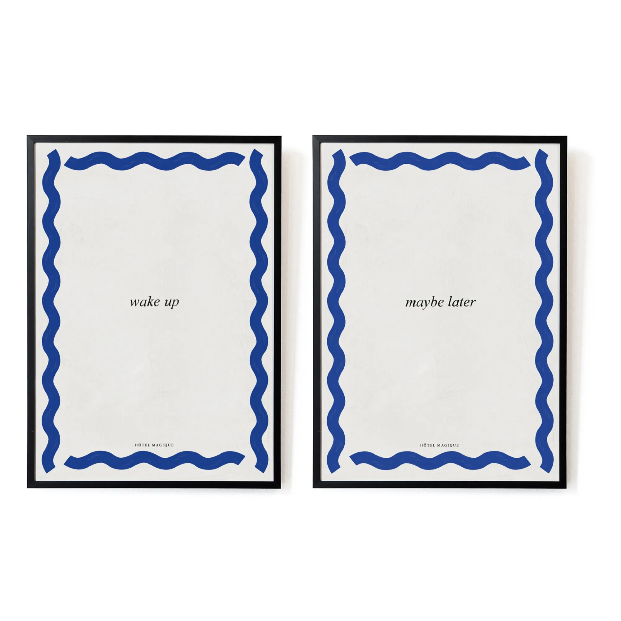 Hôtel Magique - Wake Up - Maybe Later Posters - Set of 2 - Blue | Smallable
