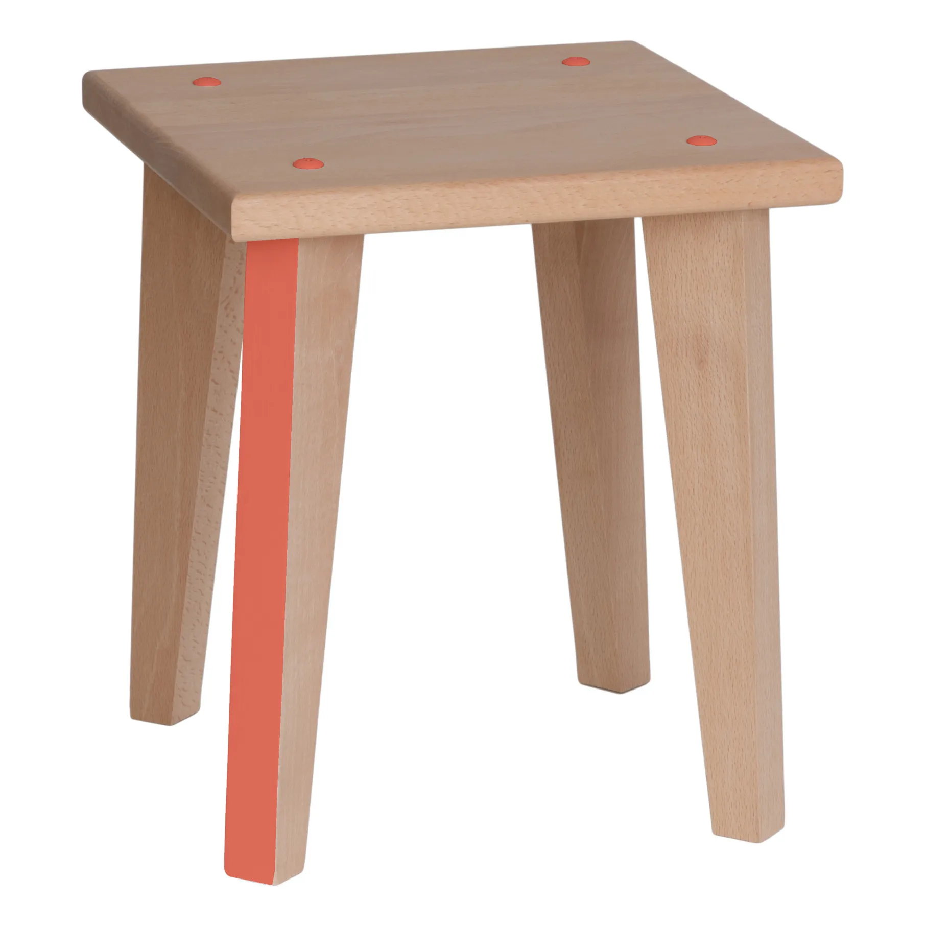 Paulette et Sacha - Kids’ Stool - Orange | Smallable