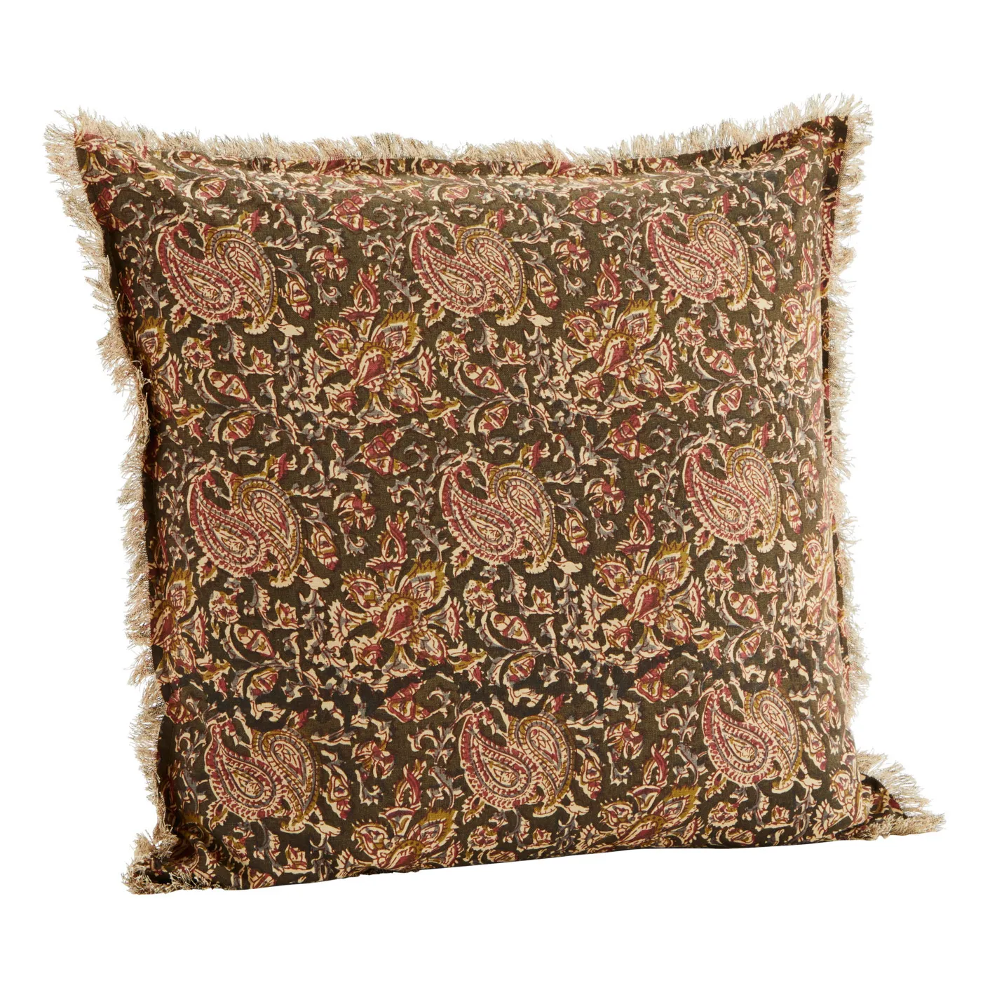 Madam Stoltz - Print Cushion Cover - Chocolate | Smallable