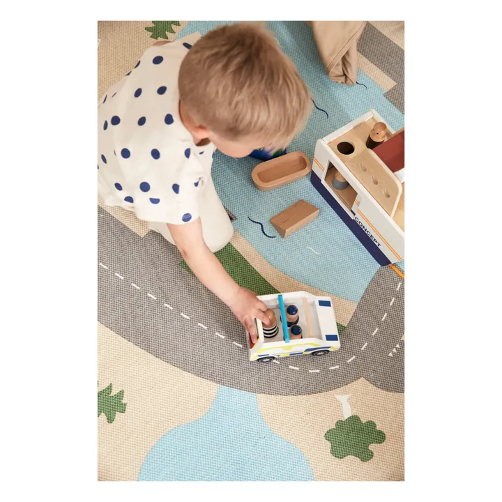 Kid's Concept - Wooden Police Car - Yellow | Smallable