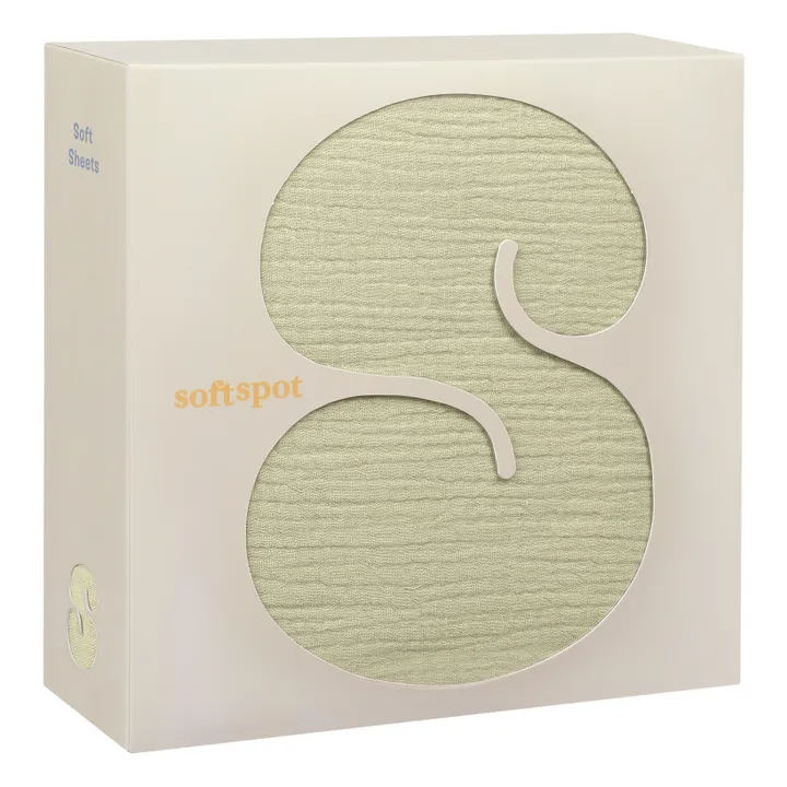 Soft Spot - Organic cotton swaddling diaper - Pea | Smallable