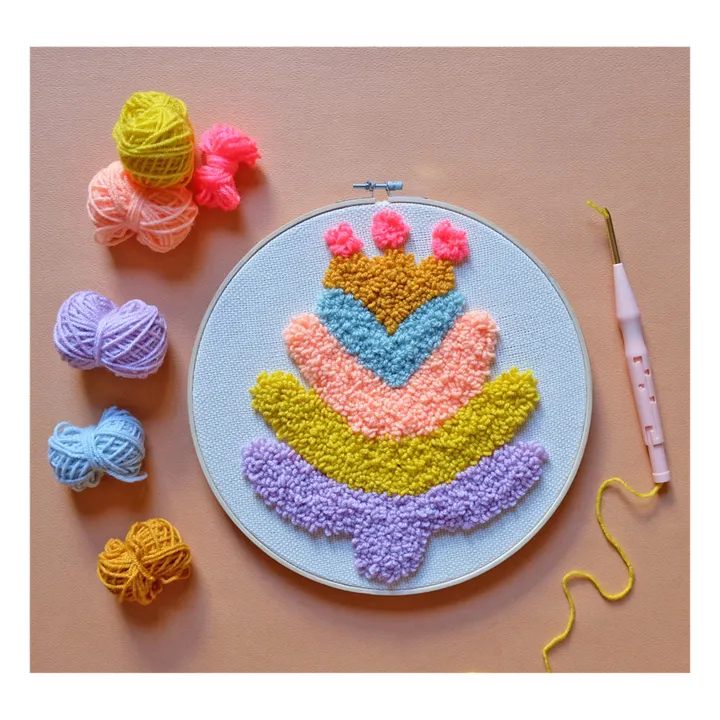 Chaumière Oiseau - Small Flower DIY Punch Needle Kit x Smallable | Smallable