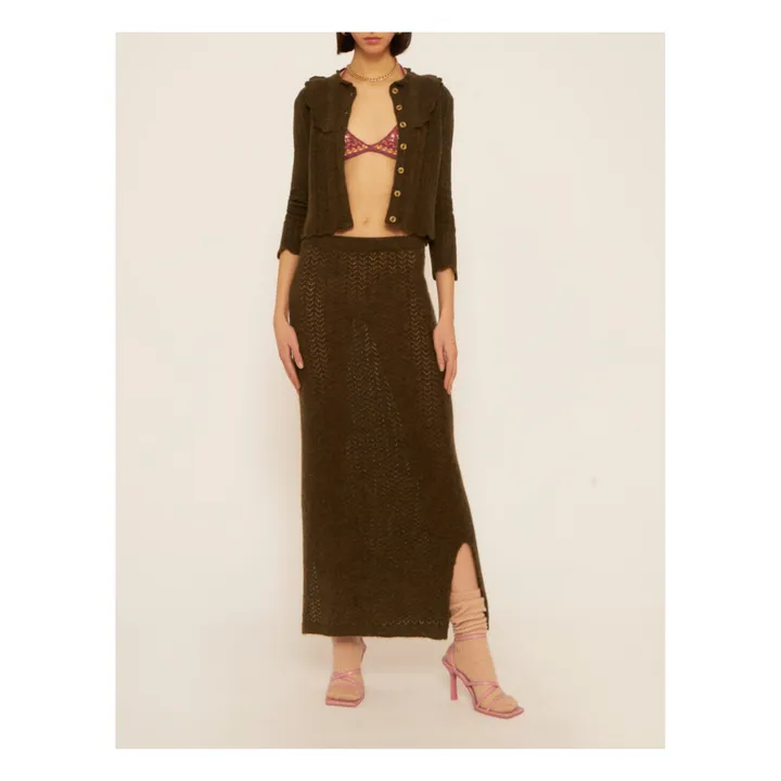 Antik Batik - Shilloh Wool and Mohair Cardigan - Khaki | Smallable