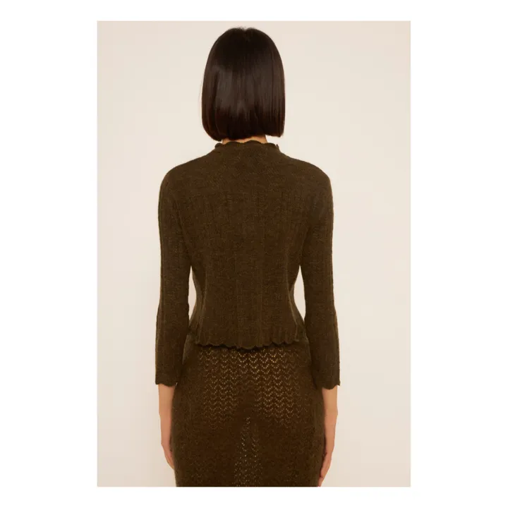 Antik Batik - Shilloh Wool and Mohair Cardigan - Khaki | Smallable