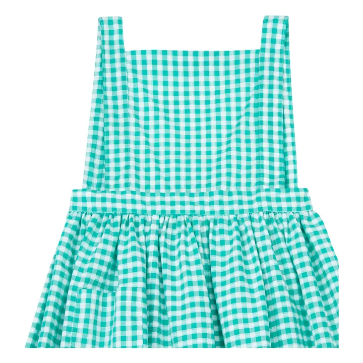 Yoli & Otis - Valeriane Checked Apron Dress - Blue | Smallable