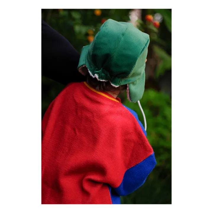 New Kids In The House - Robin Snake Logo Fur-Lined Cap - Green | Smallable