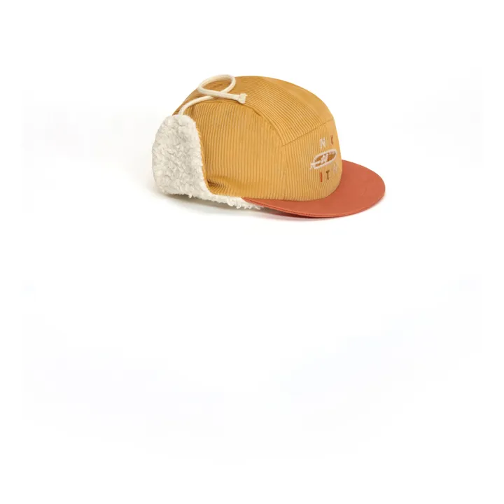 New Kids In The House - Robin Snake Logo Fur-Lined Cap - Yellow | Smallable