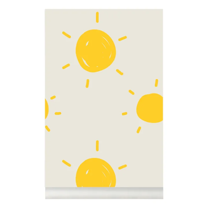 Mathilde Cabanas - Sun Wallpaper - Yellow | Smallable