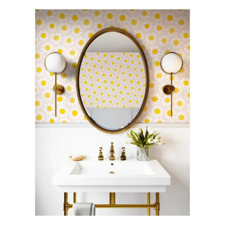 PaperMint - Daisy Wallpaper - Limited Edition - Beige | Smallable