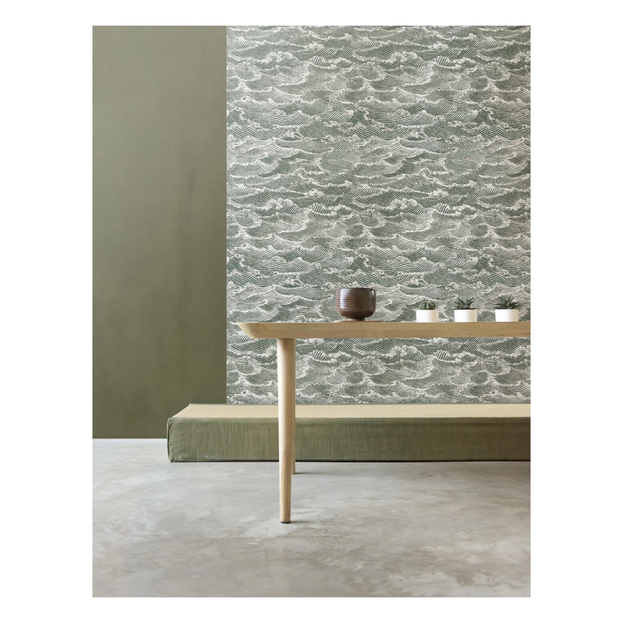 PaperMint - Waves Wallpaper Roll - 10 ml - Mid grey | Smallable