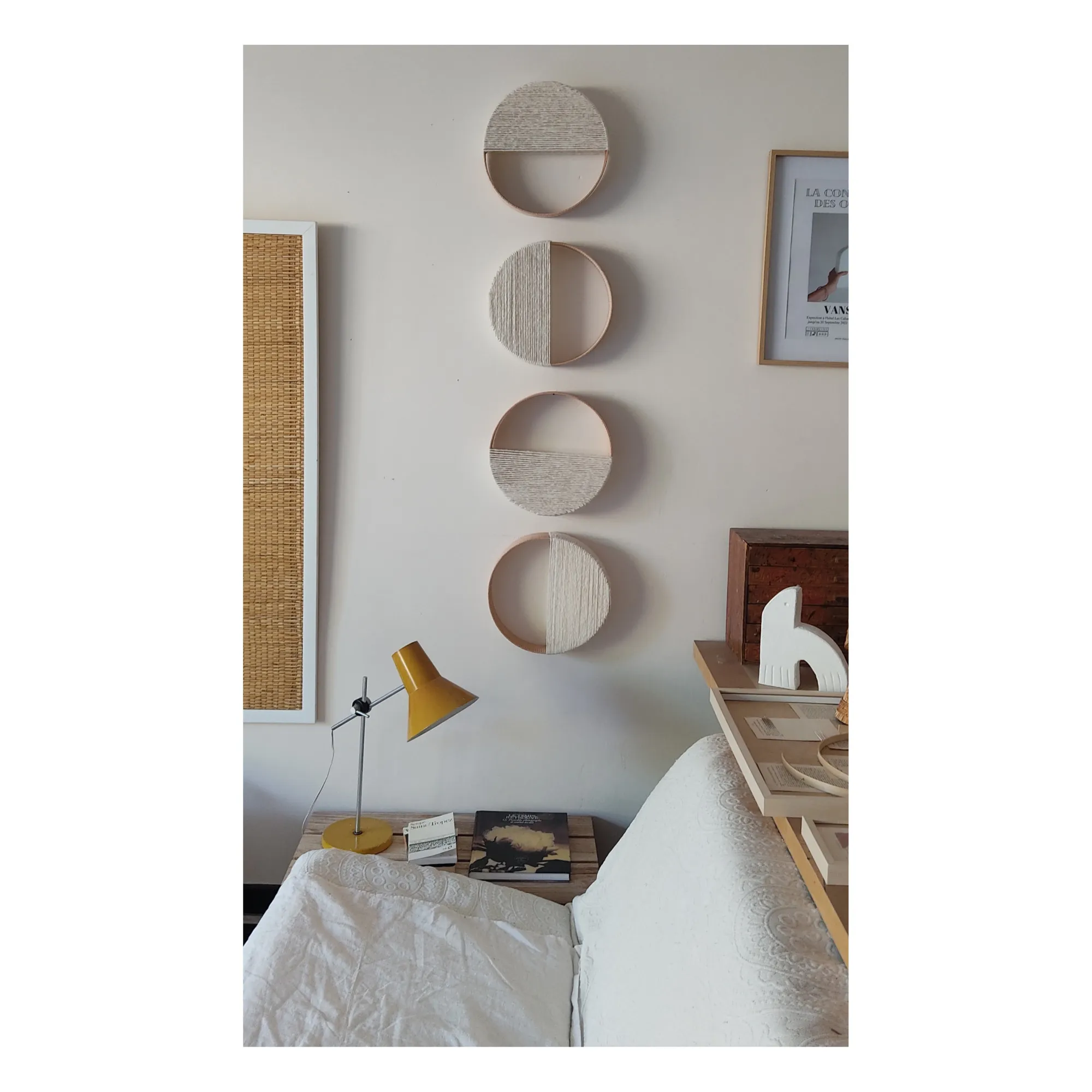 Vanska - Wabi Sabi Loops Wall Hanging - Set of 4 - White | Smallable