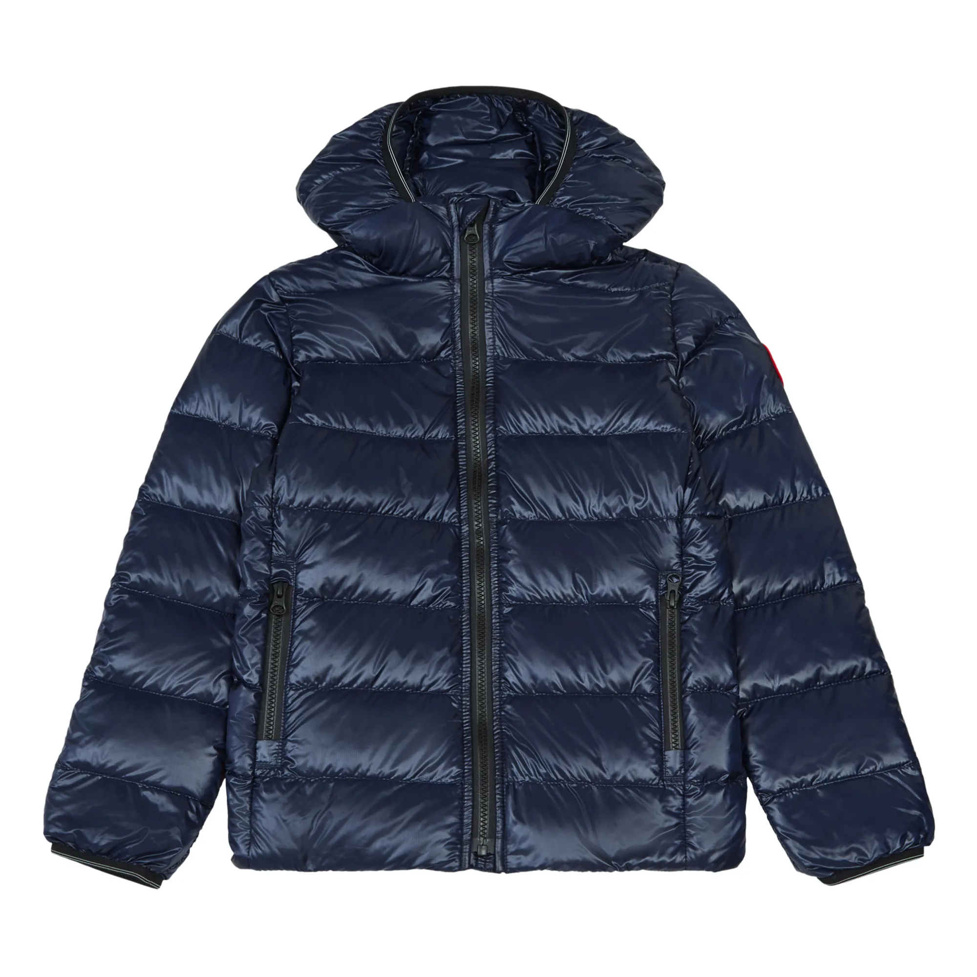 Canada Goose - Crofton Recycled Fibre Hooded Puffer Jacket - Navy blue ...
