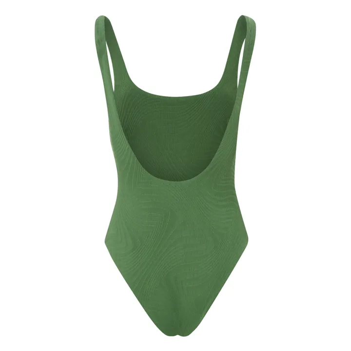 Fella Swim - Harvey Specter Textured One-Piece Swimsuit - Green | Smallable