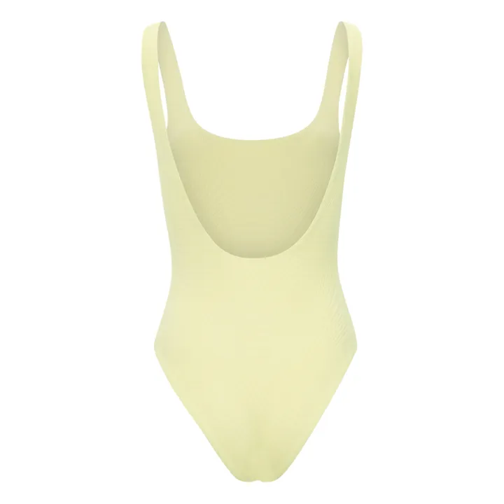 Fella Swim - Harvey Specter Textured One-Piece Swimsuit - Yellow ...