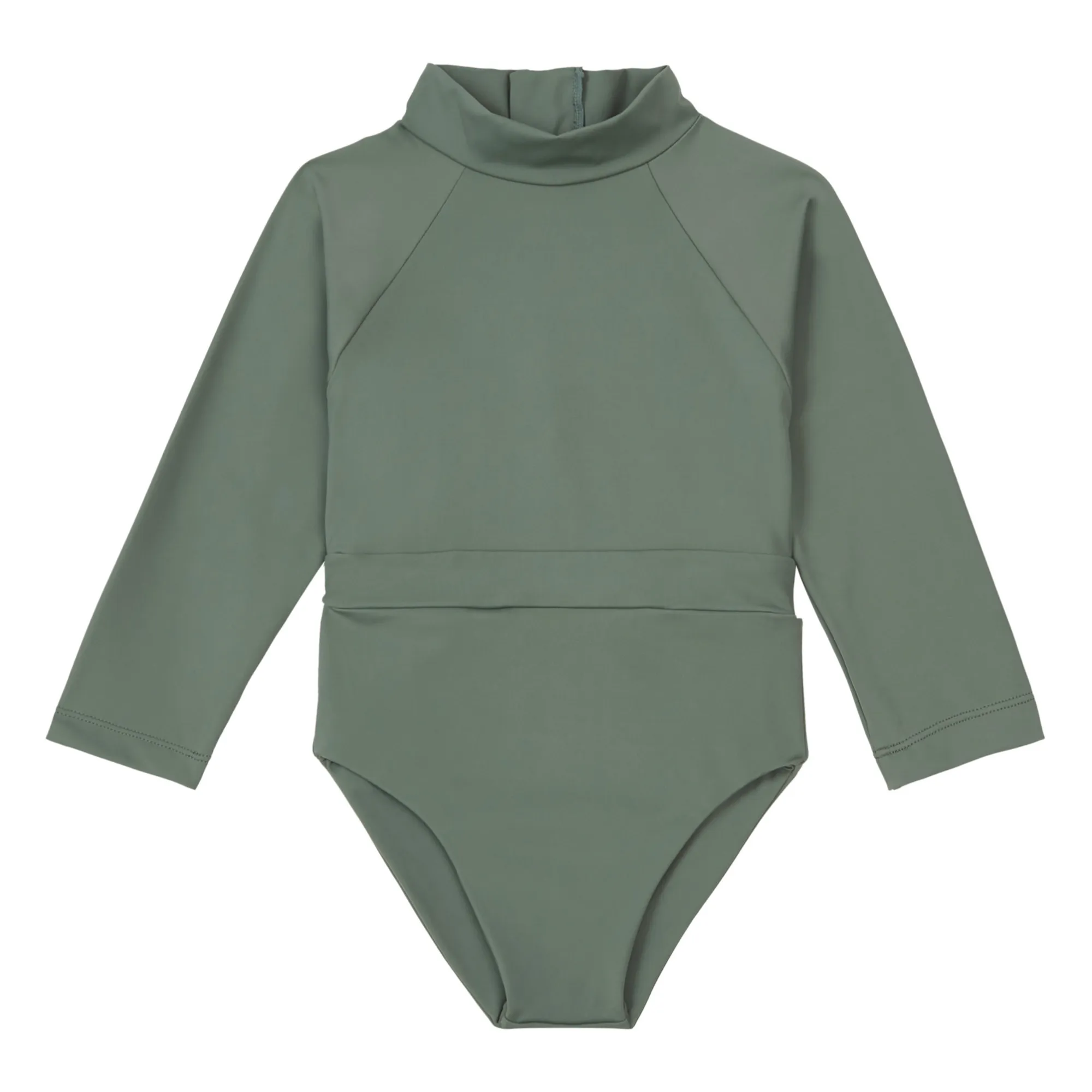 Ina Swim - June Recycled Nylon Rash Guard Swimsuit - Dark green | Smallable