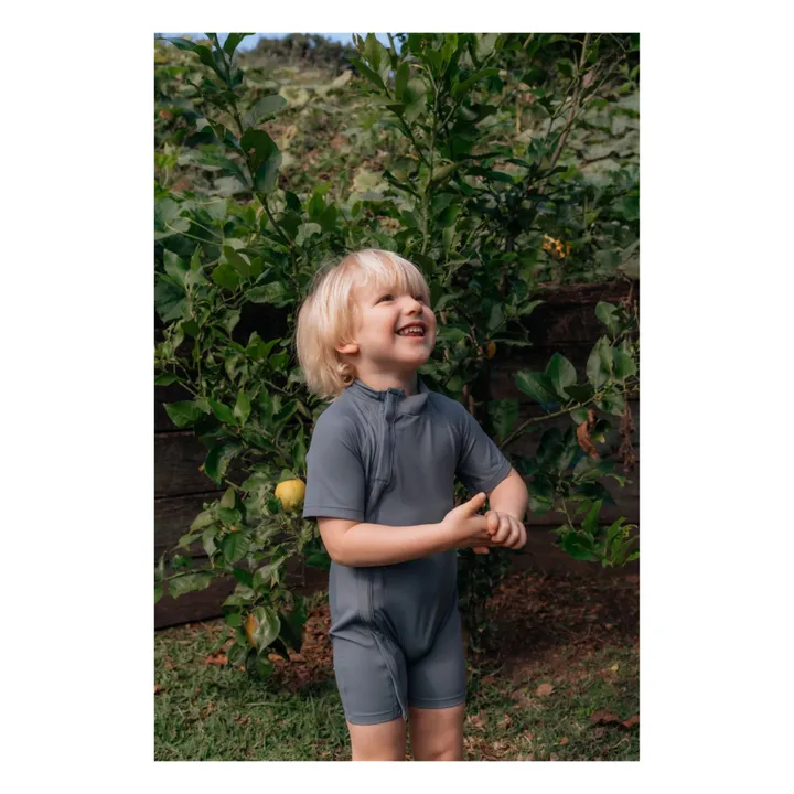 Ina Swim - Zimmi Recycled Nylon Rash Guard Swimsuit - Navy blue | Smallable