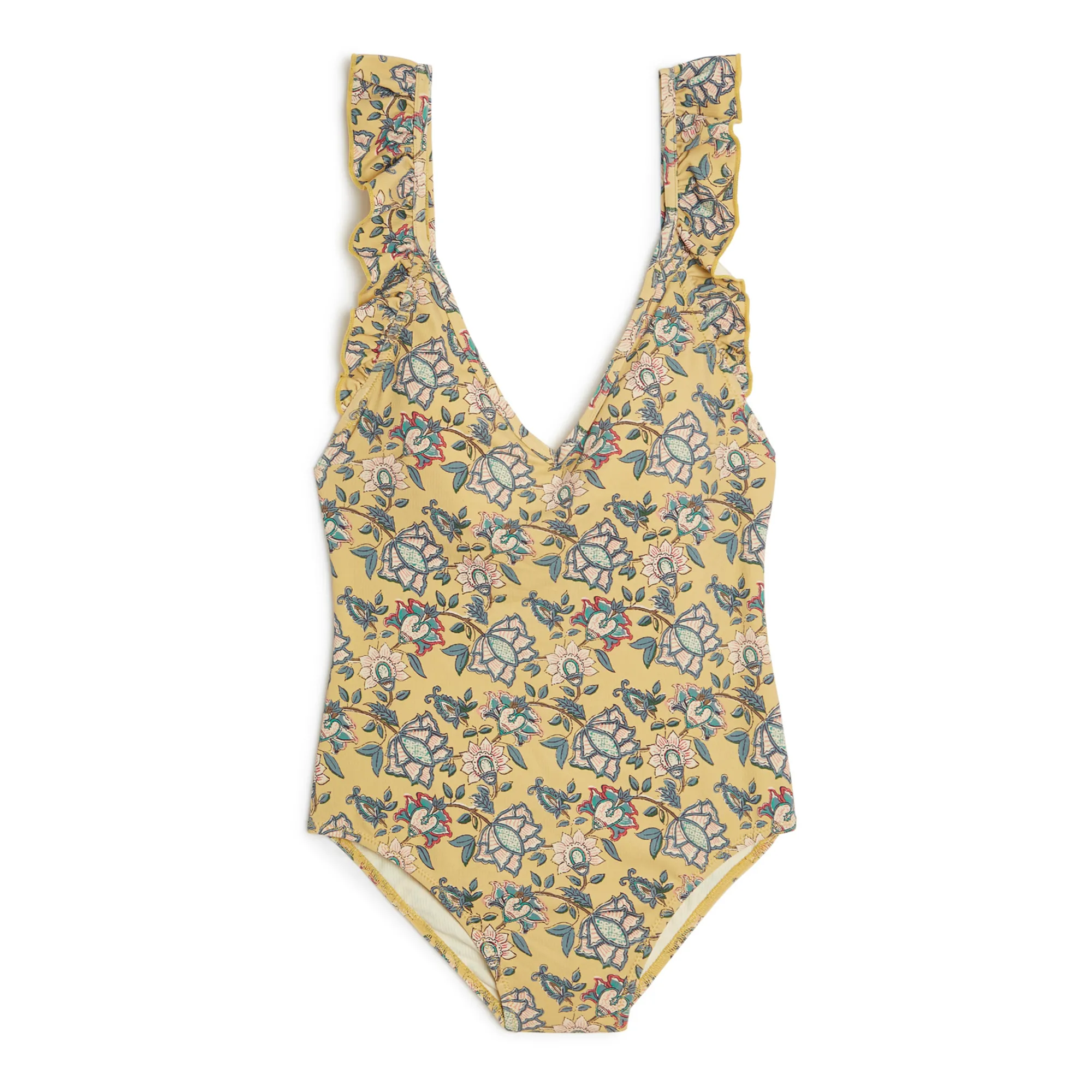 Louise Misha - One-Piece Polyamide Recycled Reva Swimsuit - Mustard ...