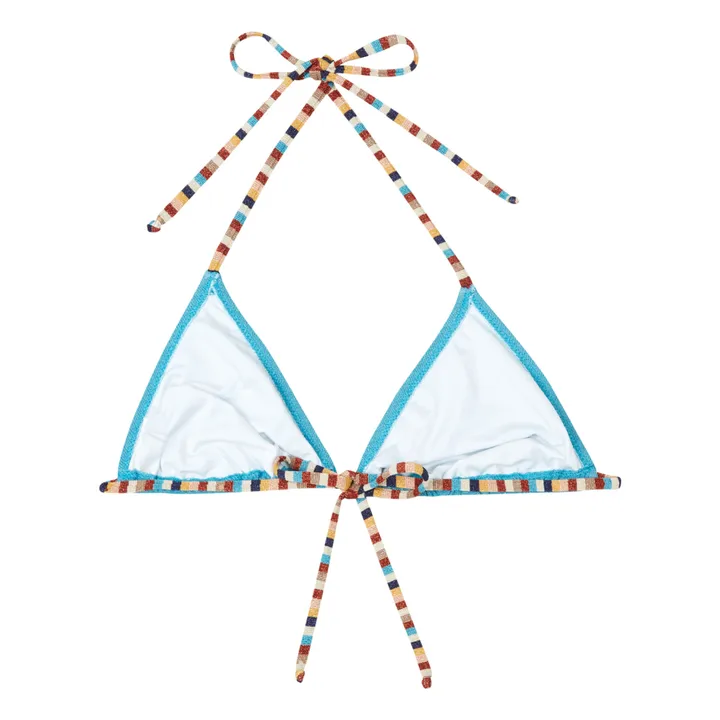 Momoni - Marine Sparkly Bikini Top - Turquoise | Smallable