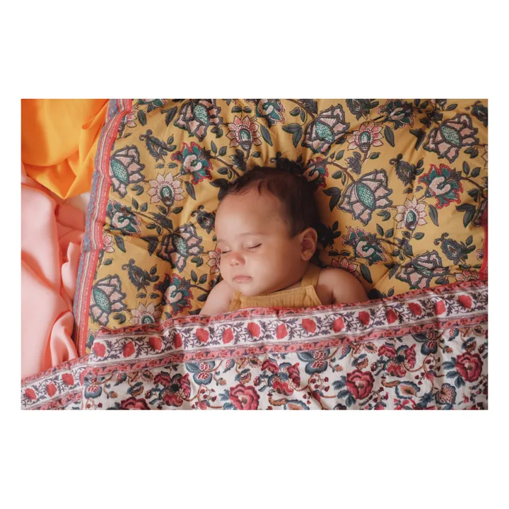 Louise Misha - Zebra Cotton Floor Mat - Cream | Smallable