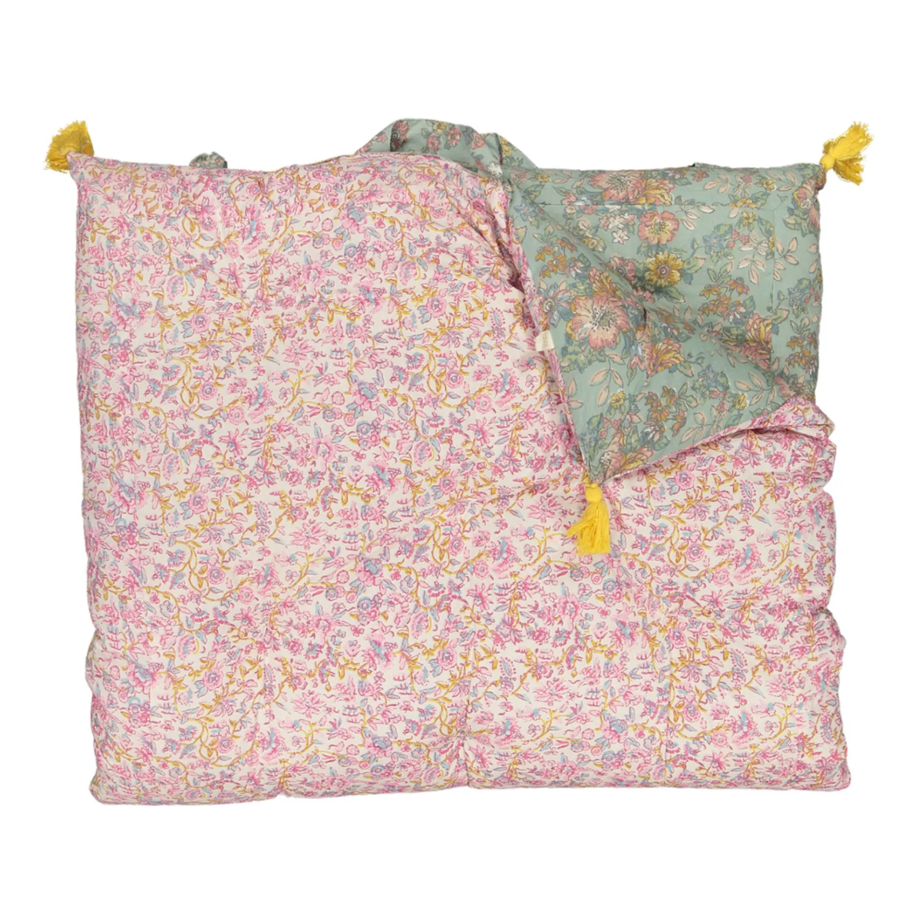 Louise Misha - Zebra Cotton Floor Mat - Pale pink | Smallable