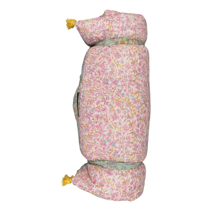 Louise Misha - Zebra Cotton Floor Mat - Pale pink | Smallable