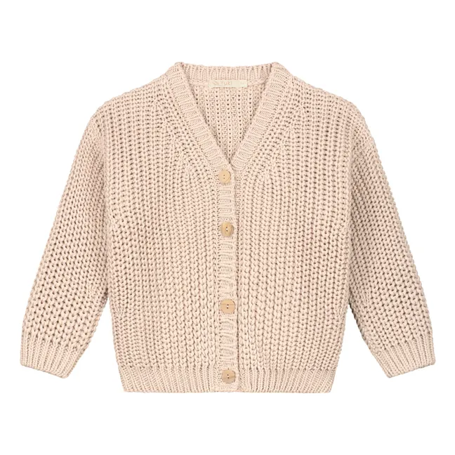 The Simple Folk - Organic Cotton Knitted Cardigan - Rust | Smallable
