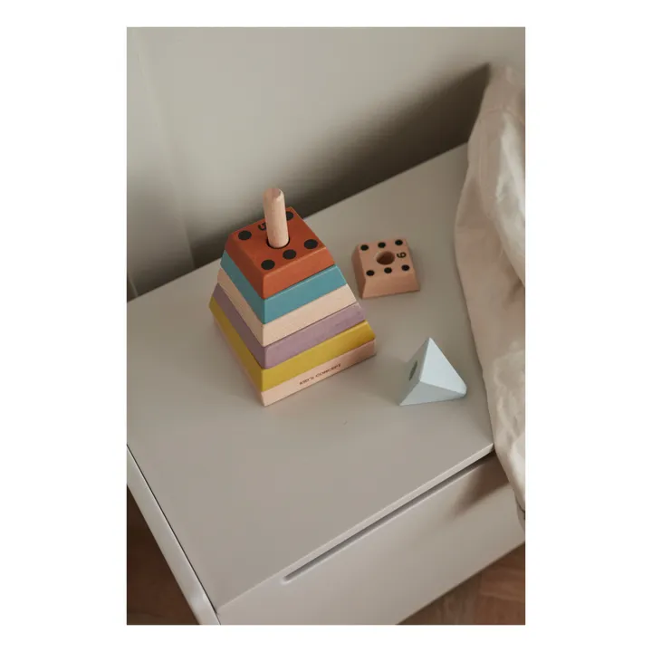 Kid's Concept - Wooden Stacking Pyramid | Smallable