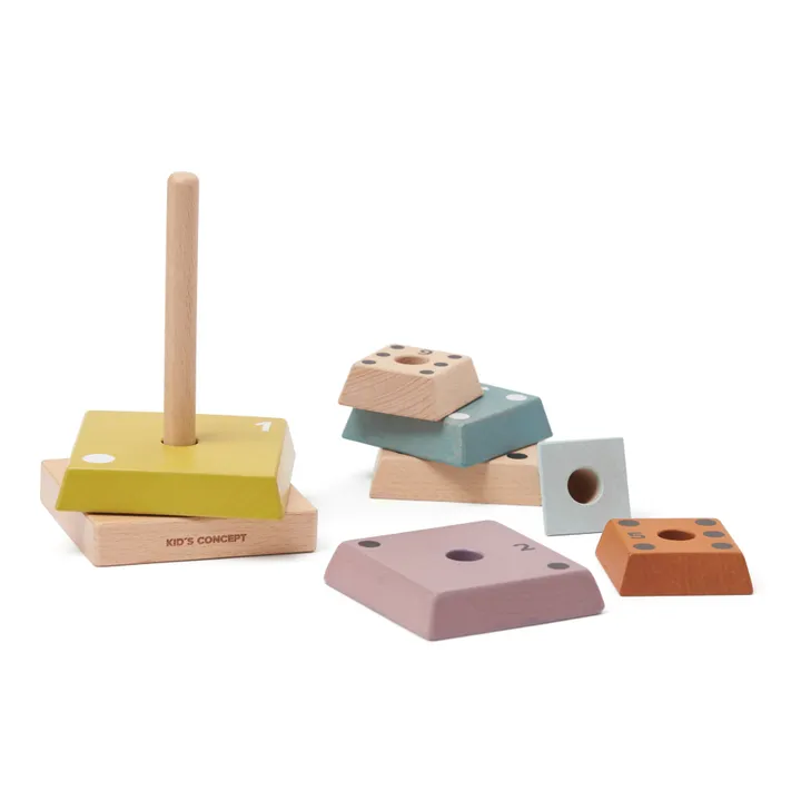 Kid's Concept - Wooden Stacking Pyramid | Smallable