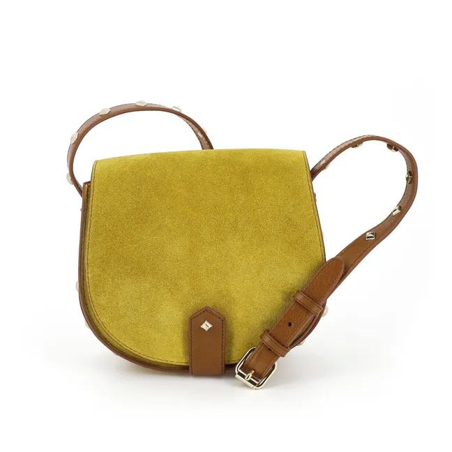 herbert frère soeur - Crushed Velvet Belt - Mustard | Smallable