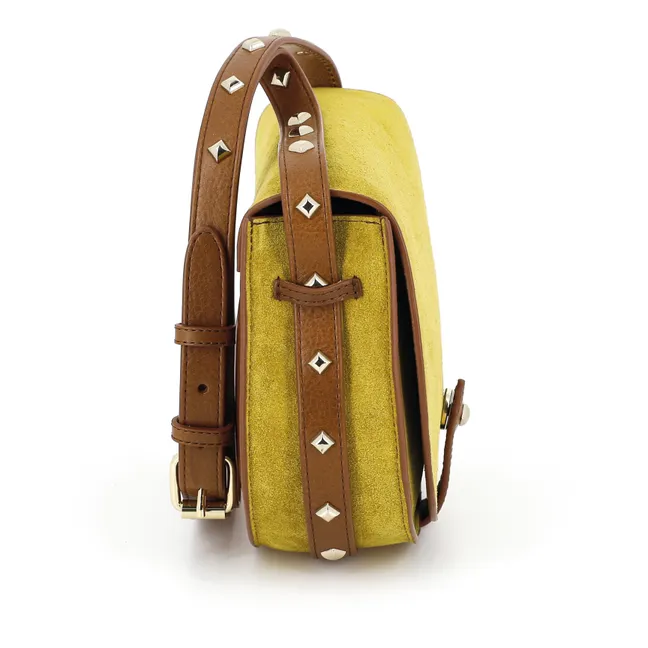 herbert frère soeur - Crushed Velvet Belt - Mustard | Smallable