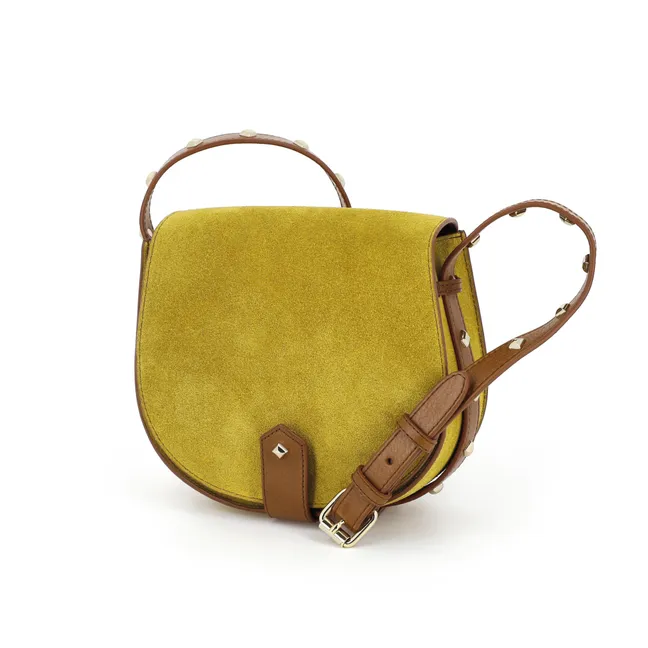 herbert frère soeur - Crushed Velvet Belt - Mustard | Smallable