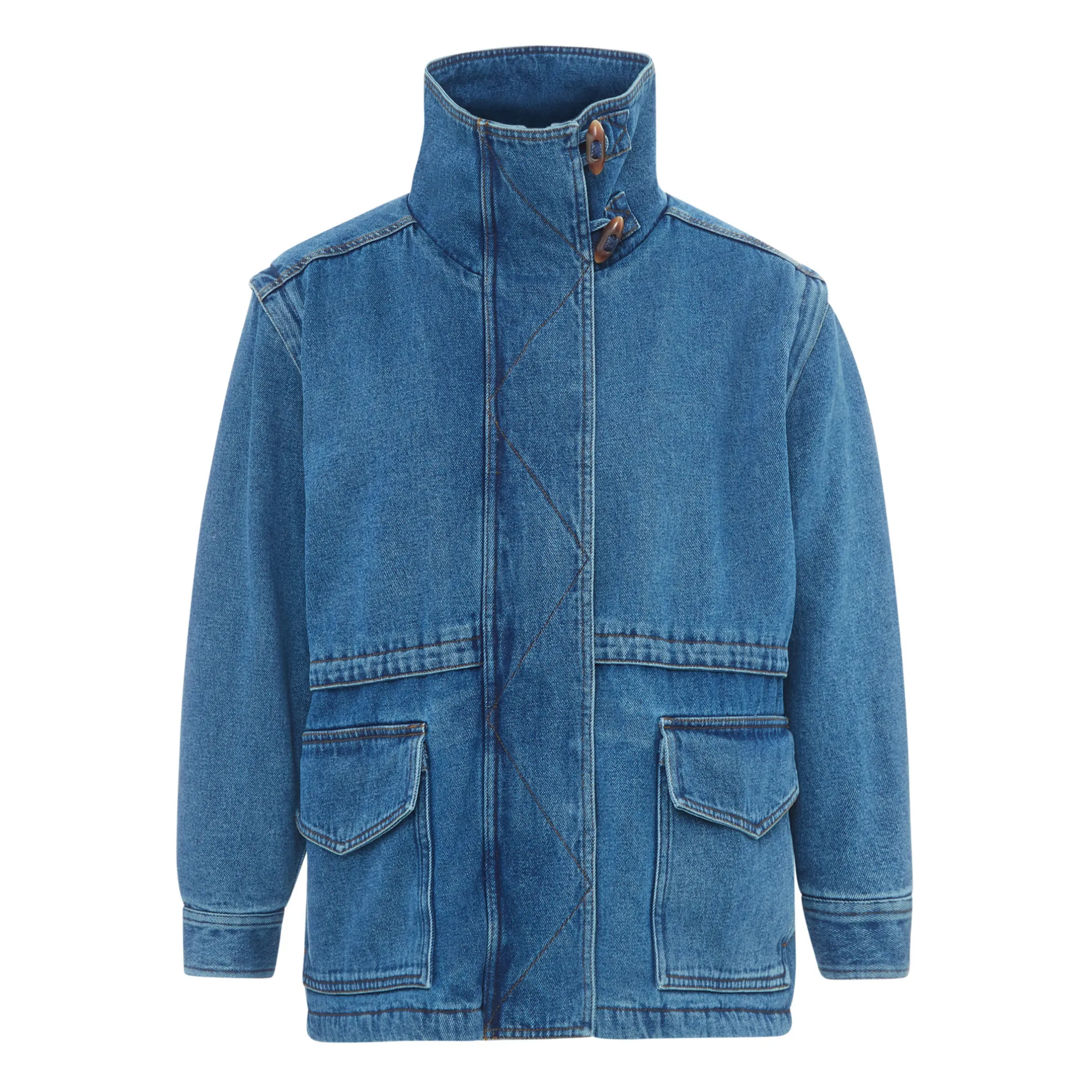Sessùn - Blue Mountain Jacket - Vintage blue denim | Smallable