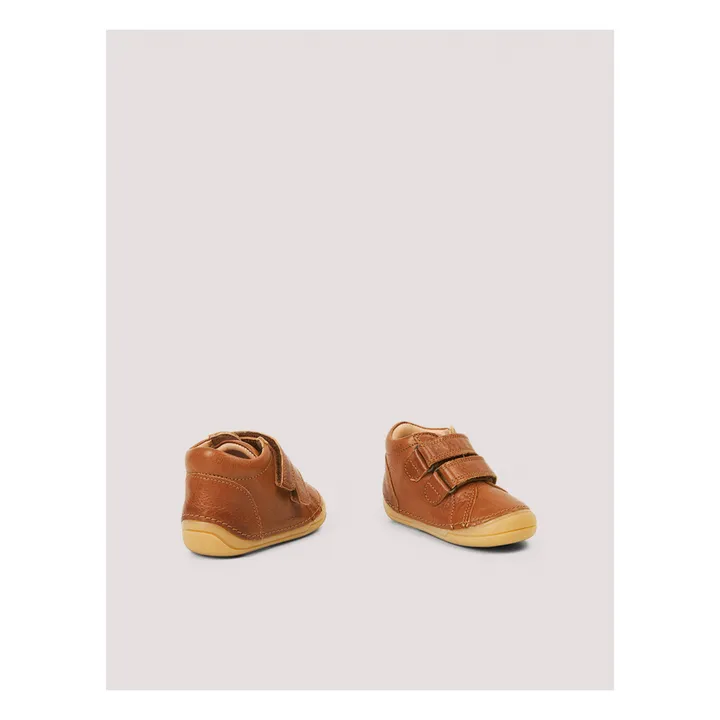 Petit Nord - Mini Bootie Velcro Sneakers - Cognac | Smallable