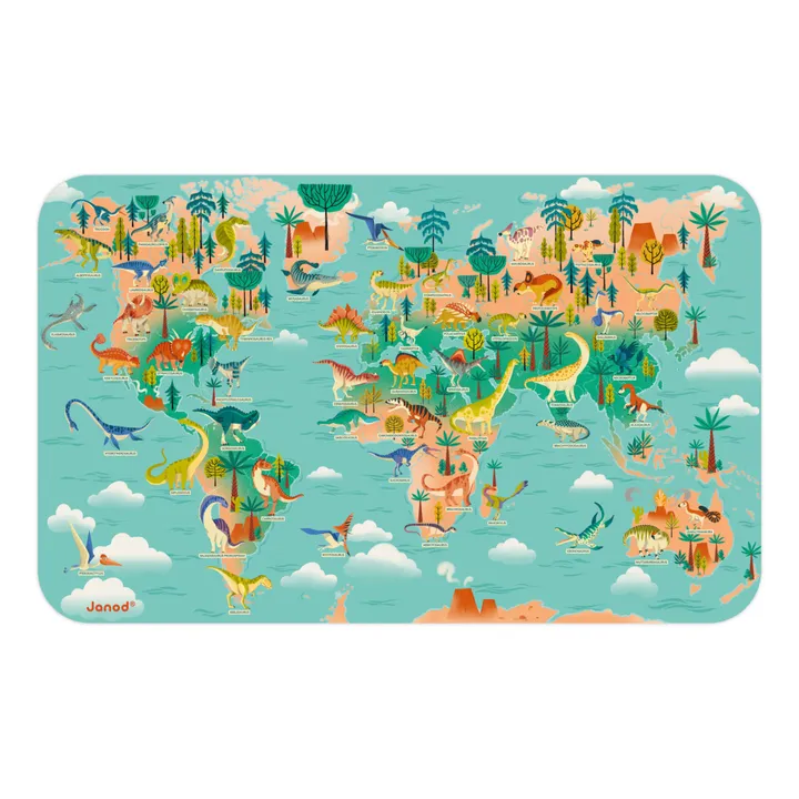 Janod - Magnetic Dinosaur Map | Smallable