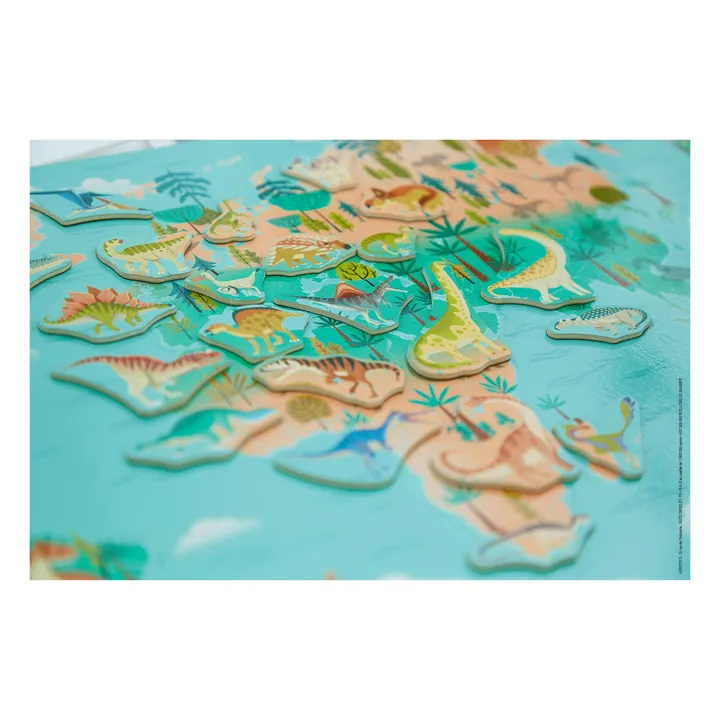 Janod - Magnetic Dinosaur Map | Smallable