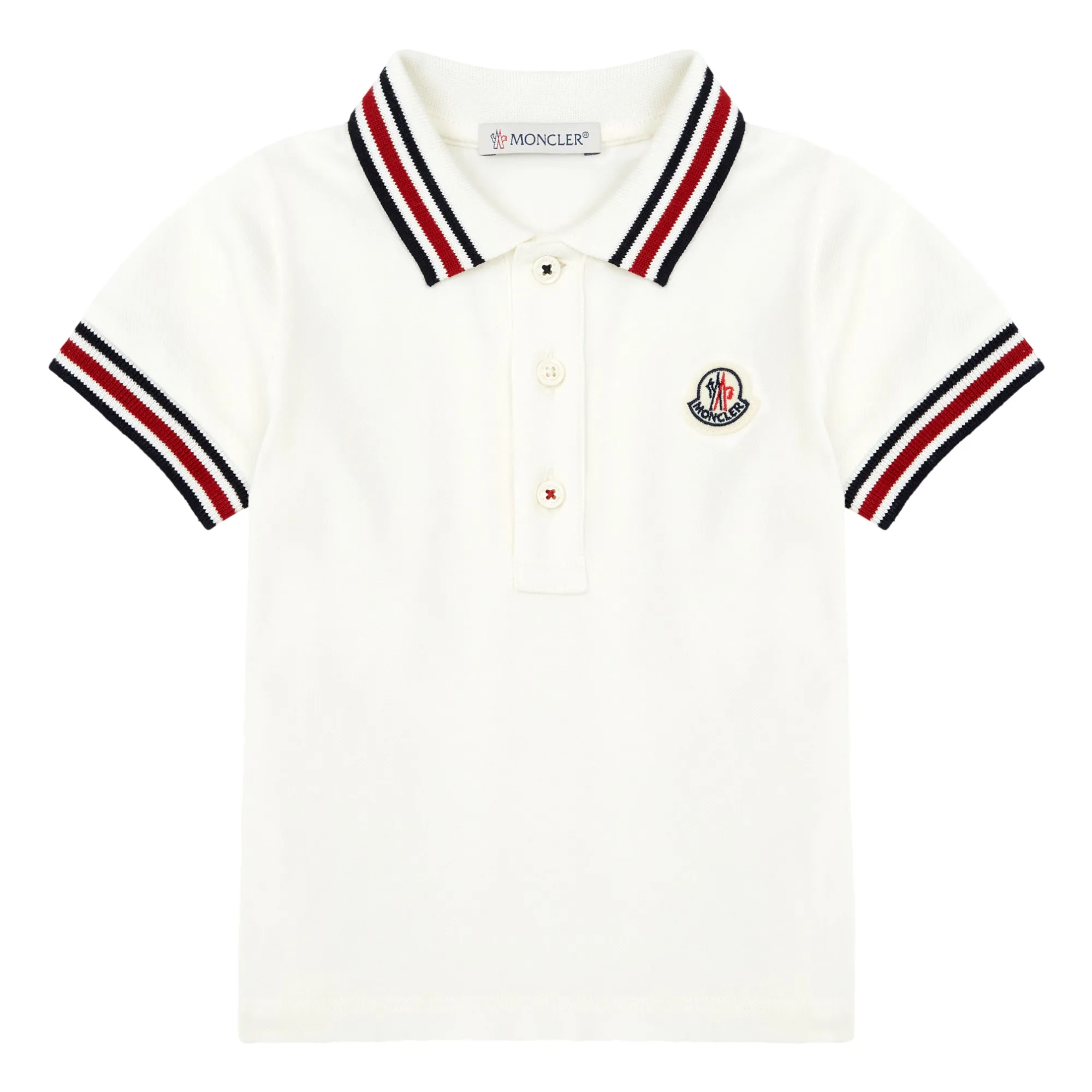 Moncler - Logo Polo Shirt - Natural | Smallable