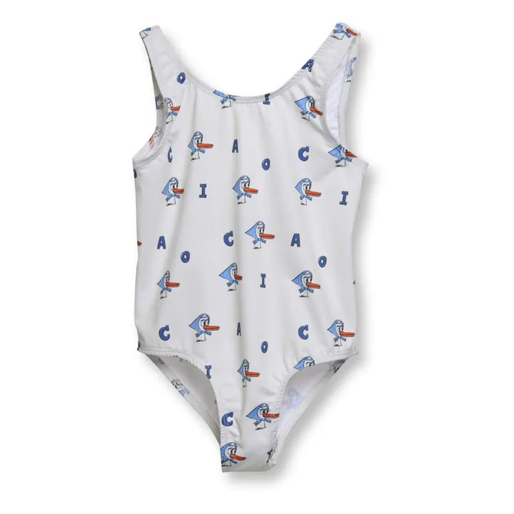 Wander & Wonder - One-Piece Ducks Swimsuit - Ecru | Smallable