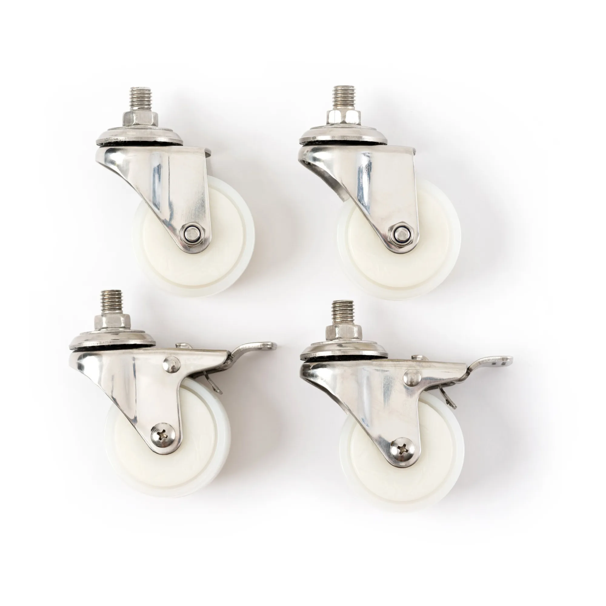 Business & Pleasure Co. - Parasol stand casters - Set of 4 - White ...