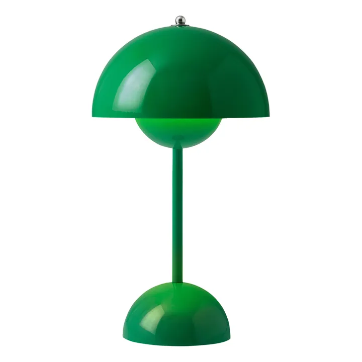 & Tradition - VP9 Flowerpot Portable Table Lamp, Vernon Panton - Green ...