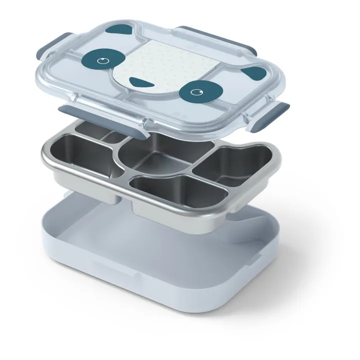 Monbento - MB Wonder Panda Compartmentalized Tray - Blue | Smallable