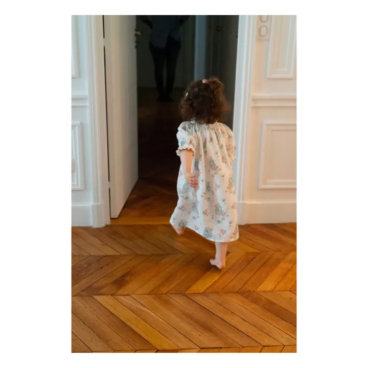 Risu Risu - Exquisite Double Organic Cotton Gauze Nightgown - White | Smallable