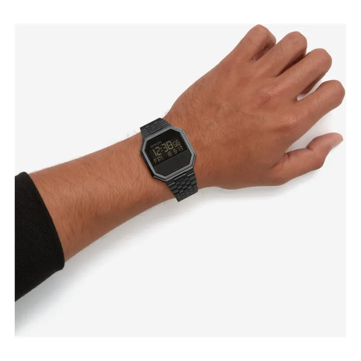 Nixon Armbanduhr Re Run Schwarz Smallable