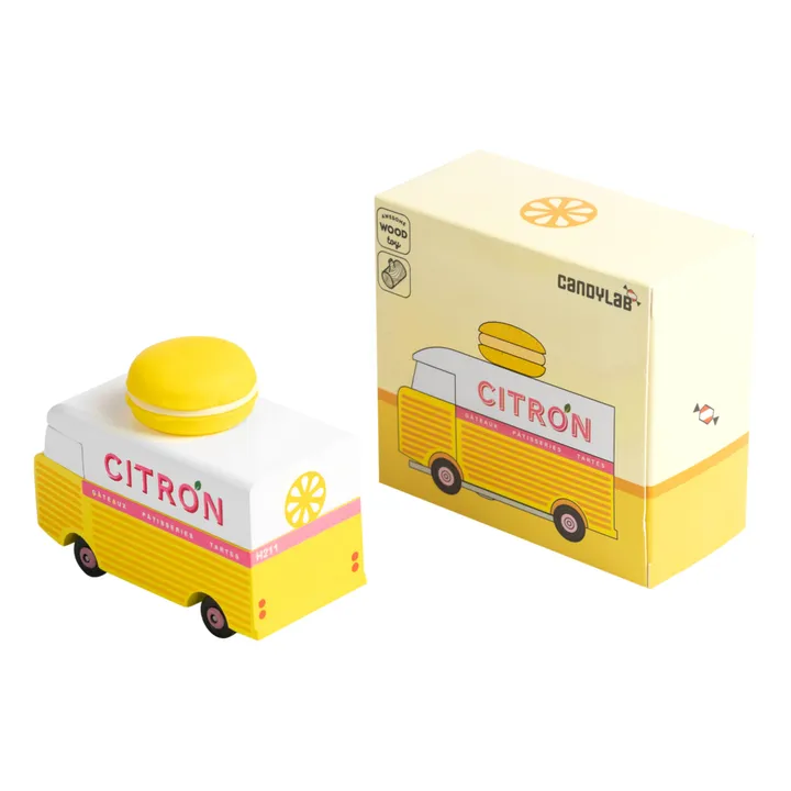 Candylab - Wooden Lemon Macaron Car | Smallable
