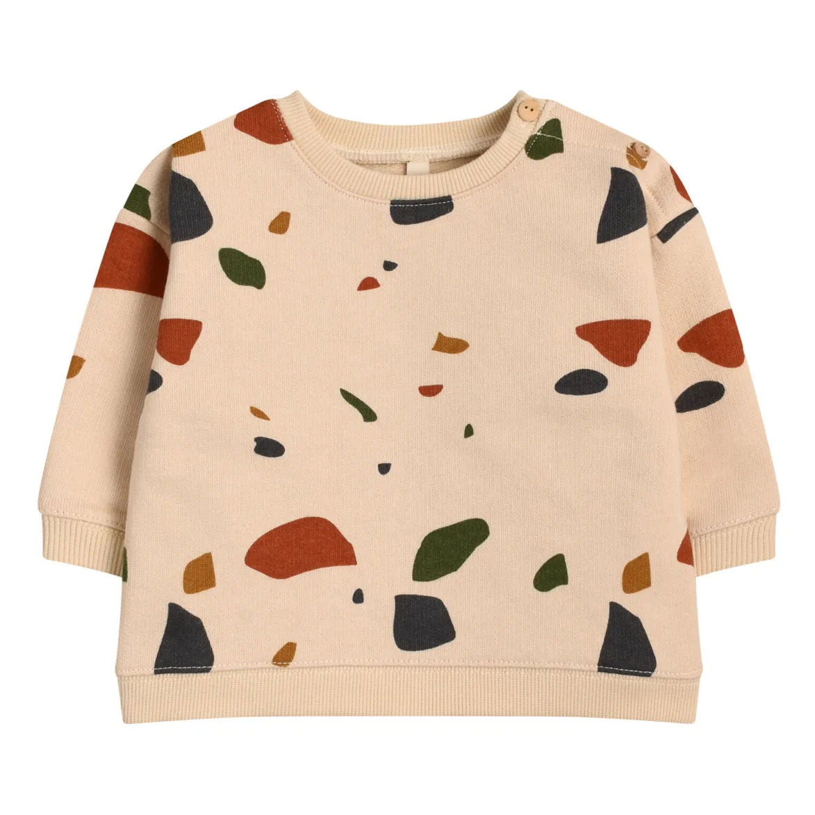 Organic Zoo - Terrazzo Terry Cloth Sweatshirt - Beige | Smallable